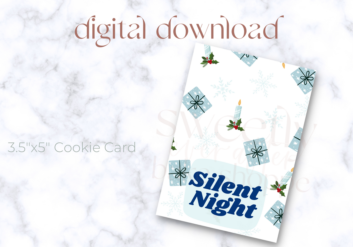 Silent Night Cookie Card – Sweetly Ever After Bake Shoppe